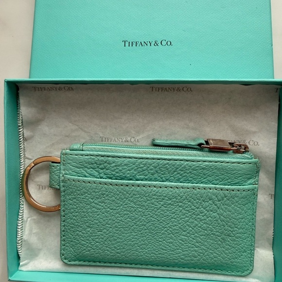Tiffany & Co. | Accessories | Tiffany Co Tiffany Blue Leather Key Card ...